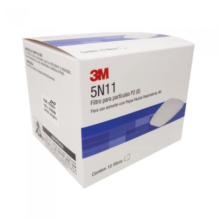 3M Particulate Filter 5N11, N95 Respiratory Protection (Pack of 10)